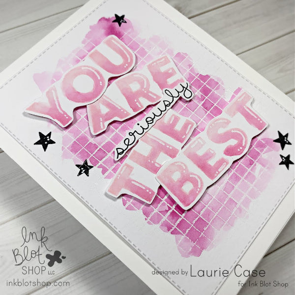 Grid Background :: 6x6 Clear Stamp – Ink Blot Shop LLC