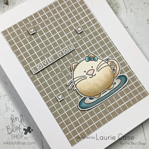 Grid Background :: 6x6 Clear Stamp – Ink Blot Shop LLC