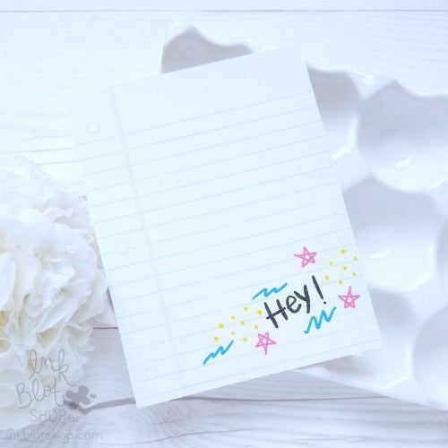 Lined Paper Background :: 6x6 Clear Stamp – Ink Blot Shop LLC