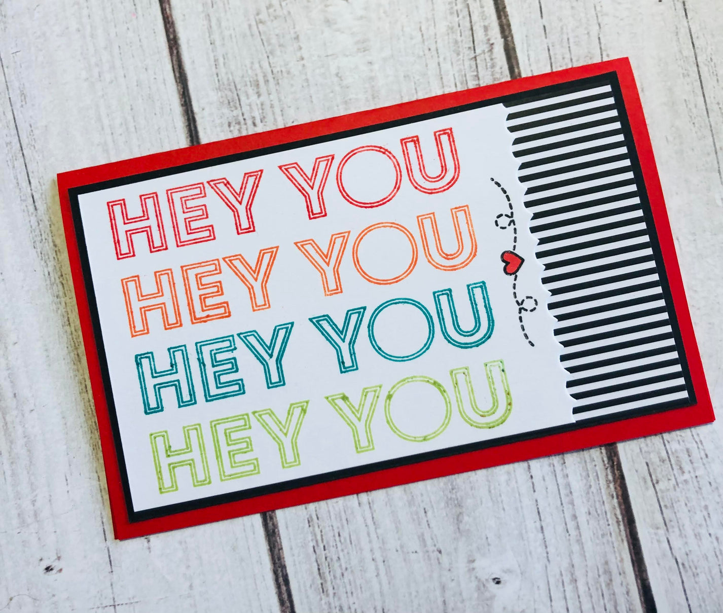 Giant Hey You :: 4x8 Clear Stamp Set – Ink Blot Shop LLC