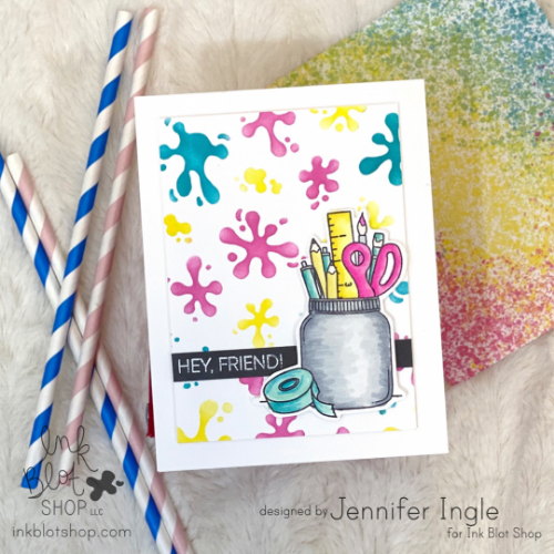 Splat All Over :: 6x6 Stencil – Ink Blot Shop LLC