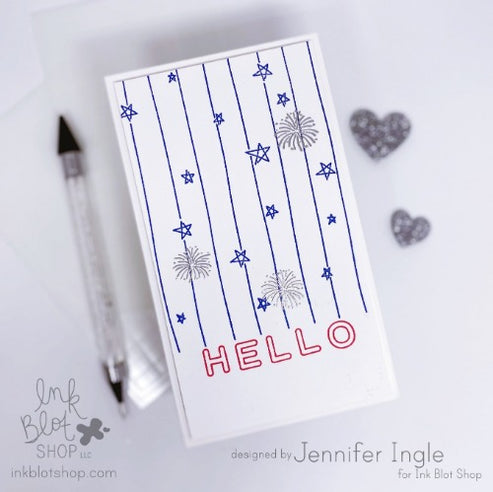 Stripes & Stars Background :: 6x6 Clear Stamp – Ink Blot Shop LLC